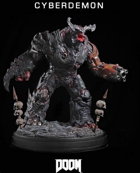 The Doom Cyberdemon Regular Edition Statue Hobbies And Toys Toys And Games On Carousell