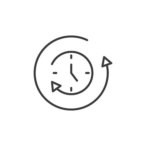 Ícono De Línea De Tiempo De Funcionamiento Y Tiempo De Inactividad