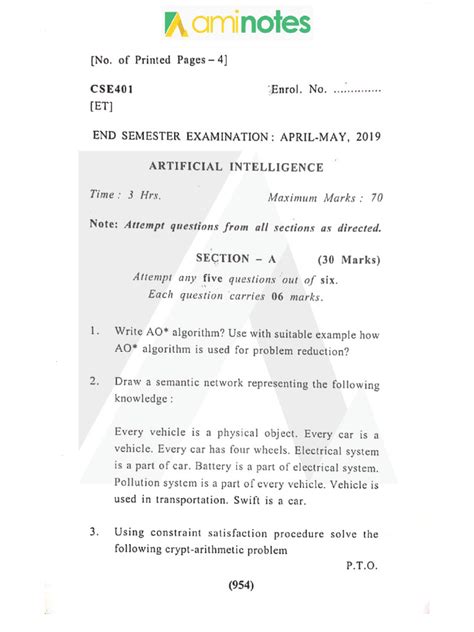 Ai Even Sem 2019 Pdf