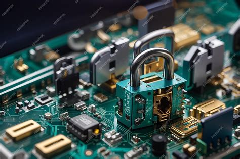 Premium Ai Image Secure Connection Or Cybersecurity Service Concept Of Compute Motherboard