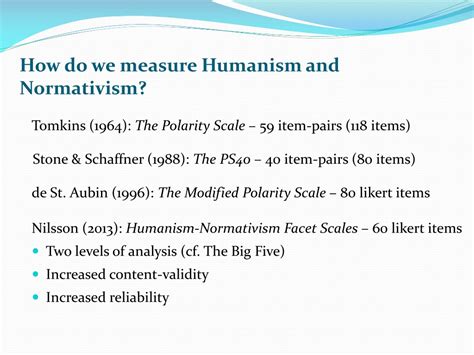 Ppt Humanism And Normativism Two Fundamental Aspects Of The Personal