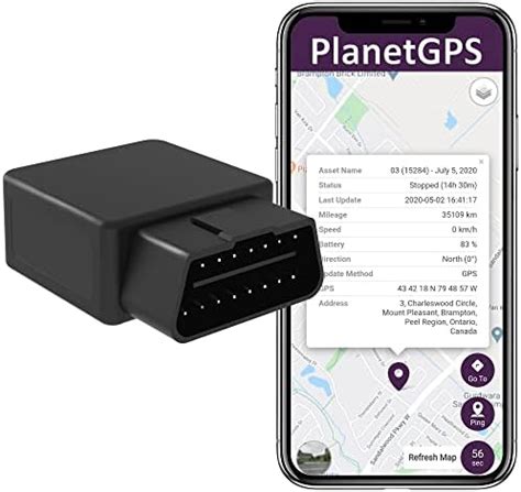 Amazon PlanetGPS OBD Real Time OBDII GPS Tracker For Vehicles