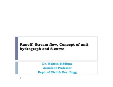 Hyetograph And Hydrograph Analysis Ppt