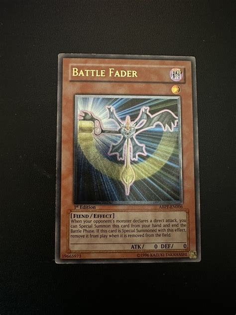 Yugioh Battle Fader 1st Edition Abpf En006 Ultimate Rare Lp Ebay