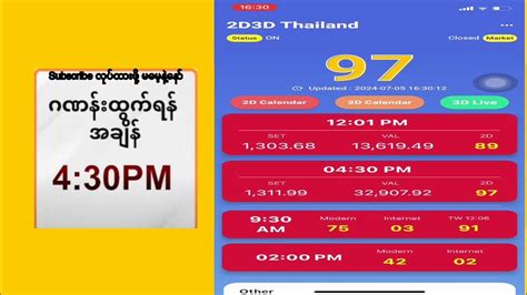 5 07 2024 4 30 ညနေပိုင်း 2d Live တိုက်ရိုက်ထုတ်လွှင့်ခြင်း Youtube