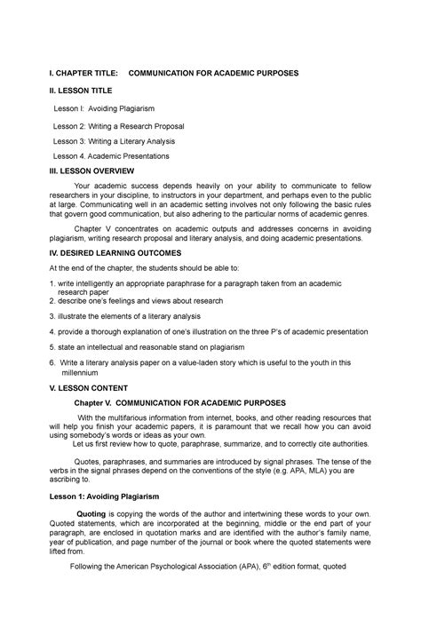 Purposive Communication I CHAPTER TITLE COMMUNICATION FOR