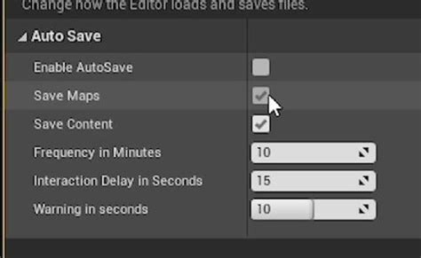 Quick Dev Tip 65 Ue4 Ue5 Edit Autosave Settings — Cbgamedev