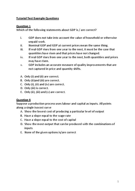 Tut Test Example Questions Tutorial Test Example Questions Question Which Of The Following