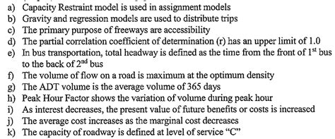Solved A Capacity Restraint Model Is Used In Assignment