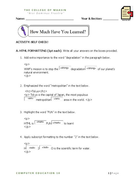 g10 quarter 1 chapter 1 part 2 activity pdf html element hyperlink