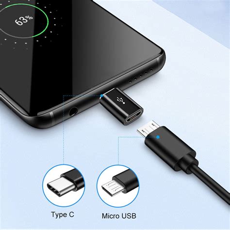 Micro Usb Adapter Micro Usb V8 To Type C Iphone Ios Otg Converter Adapter Charger Plug Adapter