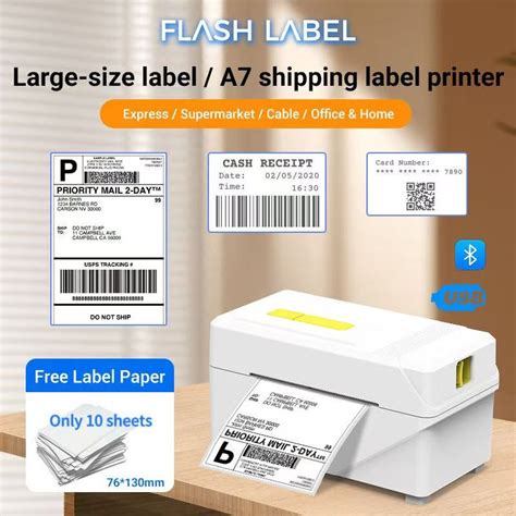 Flashlabel 3 Inch Thermal Printer Not A6 Or 4 Inch Compatible With
