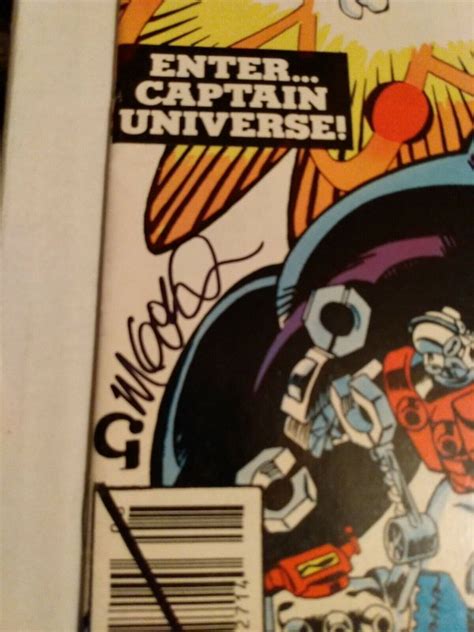 1979 Micronauts 8 Captain Universe Vf Signed By Michael Golden Comic