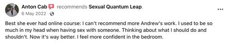 Reviews Sexual Quantum Leap