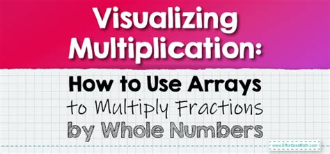 Visualizing Multiplication How To Use Arrays To Multiply Fractions By