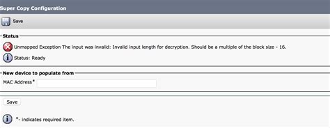 Unmapped Exception Error In Cucm 1101 During Super Copy Cisco Community