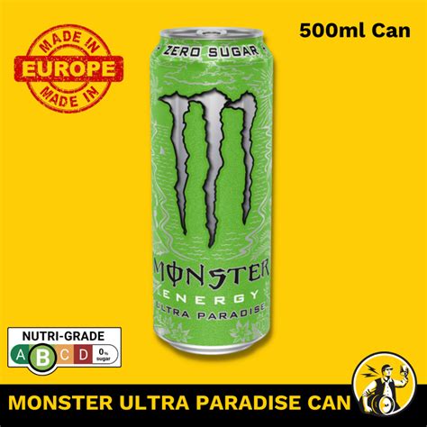 MONSTER ENERGY ULTRA PARADISE 500ml Single Can (Full Size, Zero Sugar ...
