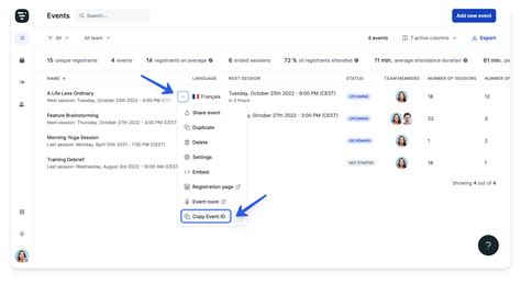 Get Your Event And Event Session Id Documentation Livestorm