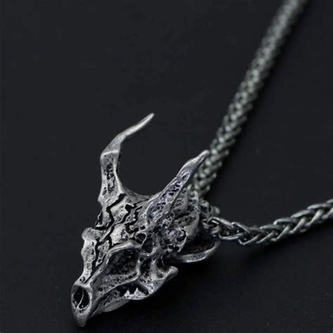 Accessories Ice Dragon Undead Zombie Viserion Game Of Thrones Skull Goth Fantasy Necklace