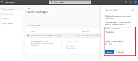 managing azure ad roles using entitlement management good workaround