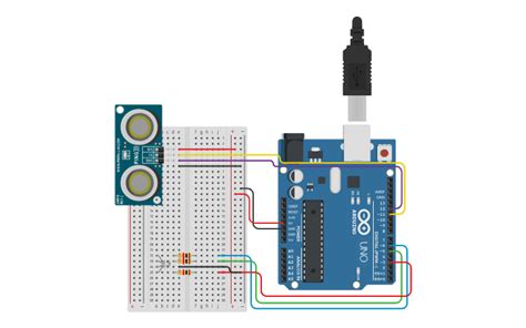 Circuit Design Motion Sensor Tinkercad
