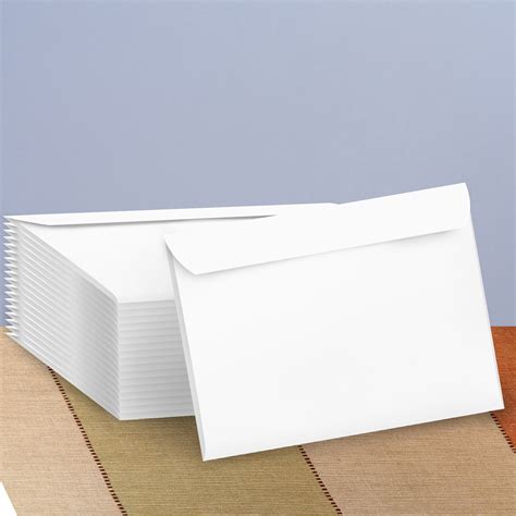6 X 9 White Booklet Envelope Bulk And Wholesale Fine Cardstock