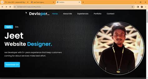 Jeet Patra On Linkedin Webdevelopment Portfolio Html Css