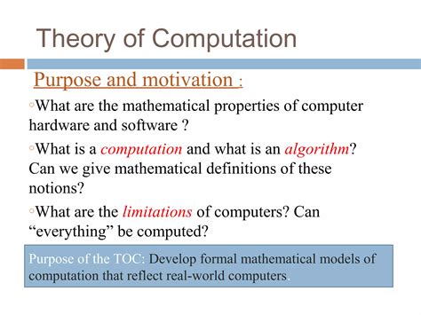 Introduction To Theory Of Computation Ppt Computing Technology And Computing