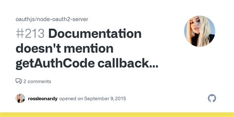 Documentation Doesn T Mention GetAuthCode Callback UserId Options