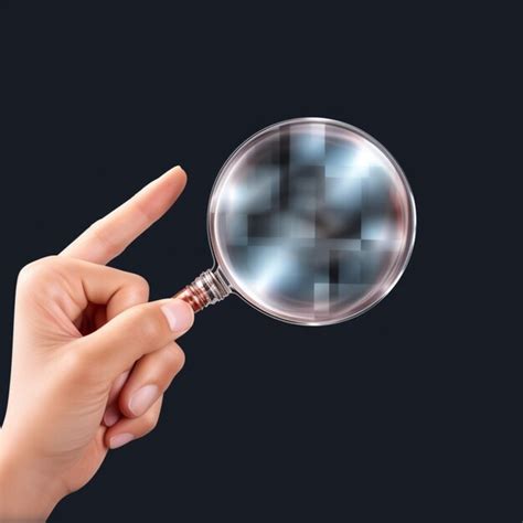 Premium Ai Image Hand Holding Magnifying Glass