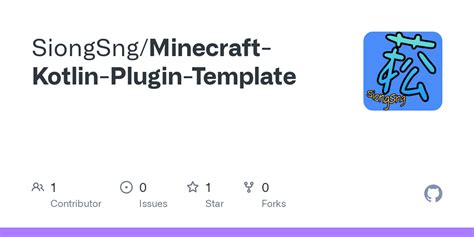 github siongsng minecraft kotlin plugin template