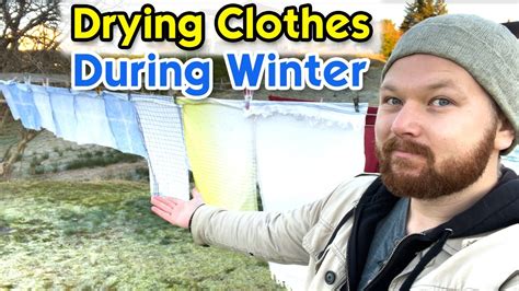 3 Steps To Drying Clothes Outside During Winter Youtube