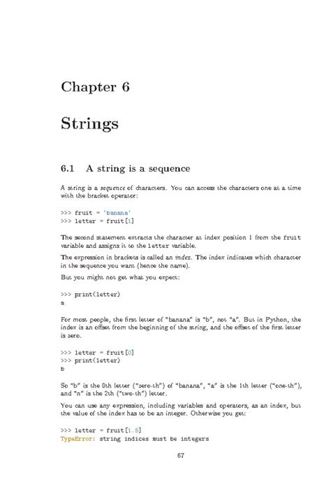 Python Session 4 Notes Enjoy Chapter 6 Strings 6 A String Is A