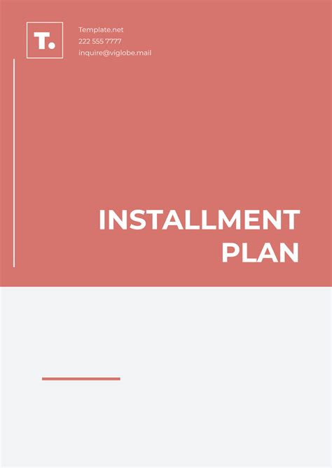 Free Simple Installment Plan Template To Edit Online Free Simple Installment Plan Template To Edit Online