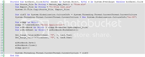 VB NET XUẤT DỮ LIỆU RA FILE EXCEL