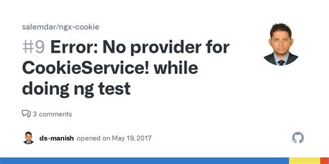 Error No Provider For Cookieservice While Doing Ng Test · Issue 9
