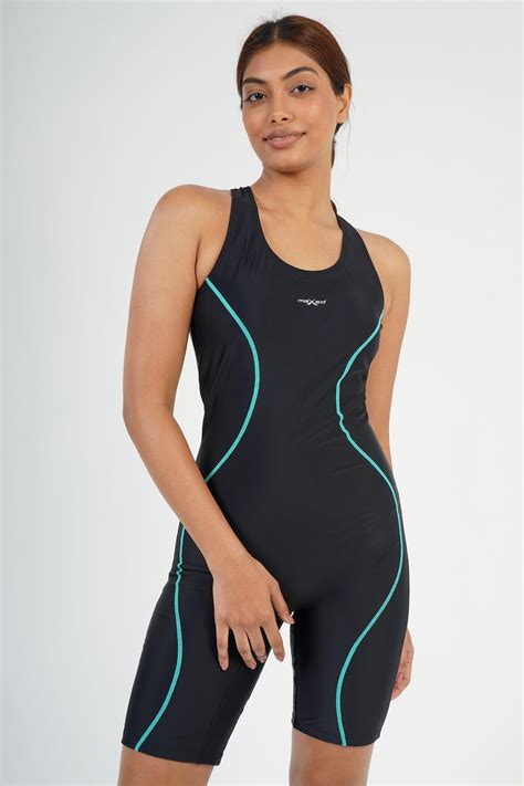 One Piece Mid Thigh Swimming Costume