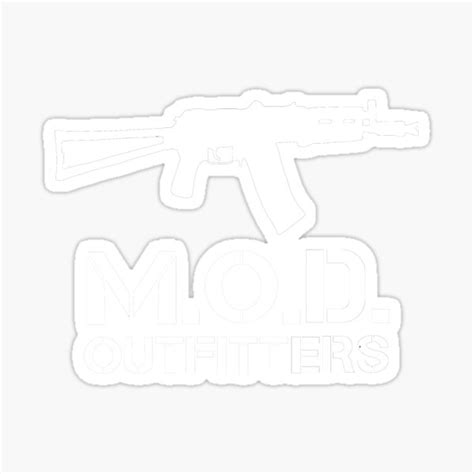 White MOD Logo Sticker By MODOutfitters Redbubble