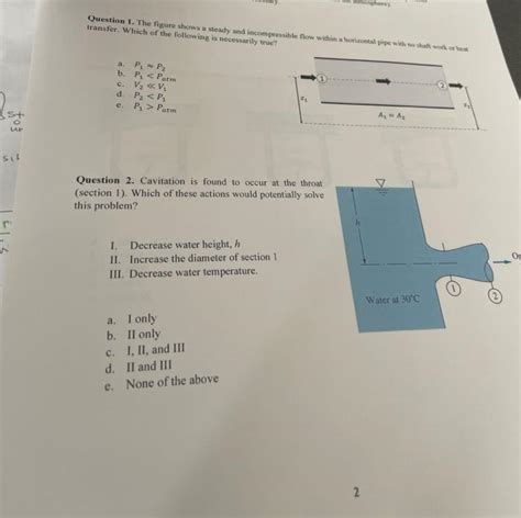 Solved Question 1 The Figure Shows A Steady And