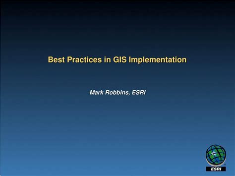 PPT Best Practices In GIS Implementation PowerPoint Presentation Free Download ID