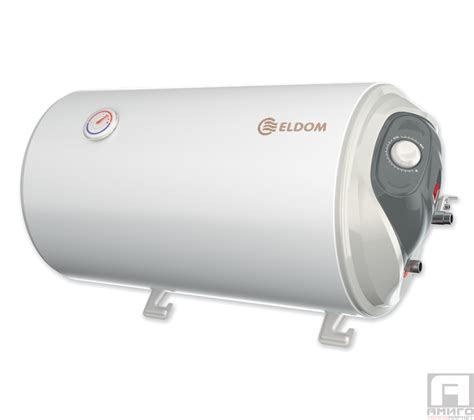 Бойлер Елдом 80л 3kw хоризонтален емайлиран изводи отдясно ТОПЛОМАРКЕТ АМИГО