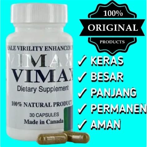 Jual Distributor Vimax Kapsul Pembesar P Pria Permanen Original Shopee Indonesia