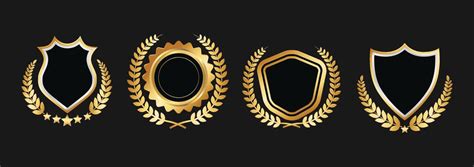 Gold Badge Vector Art Icons And Graphics For Free Download