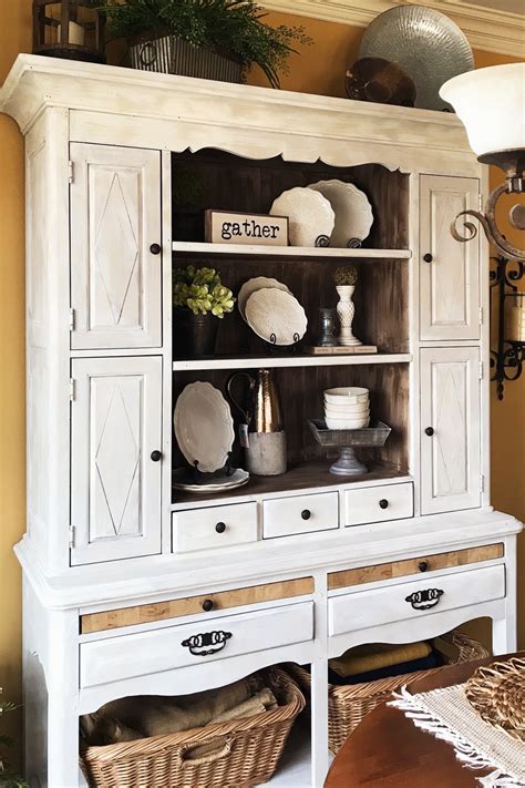 Before After Brightening Up A Farmhouse Style China Hutch Charlton Park