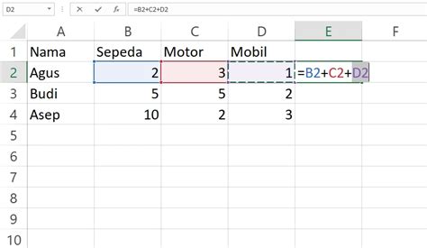 Cara Menggunakan Formula Di Excel Tutorial Excel Lengkap