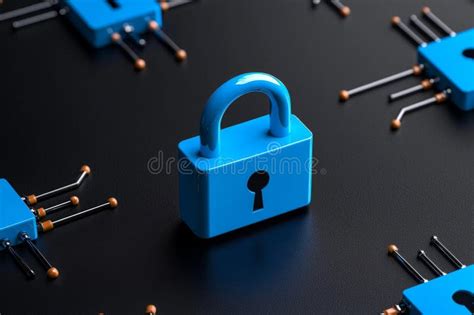 A Padlock Icon Illustrating A Secure Cyber Security Network Emphasizing Digital Protection And
