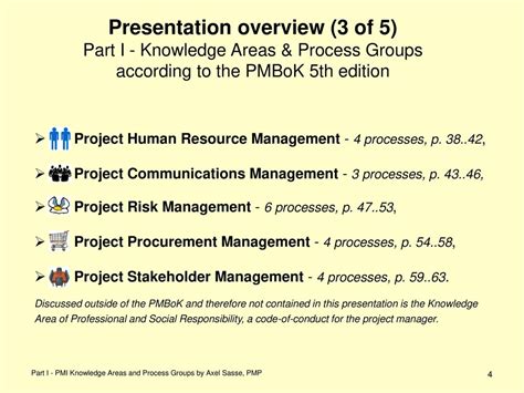 Project Management Knowledge Areas Pmbok 5th Edition