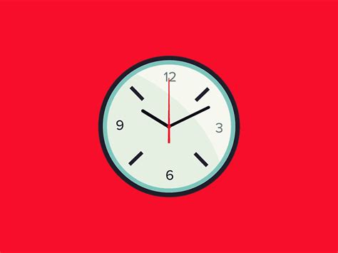 Dribbble Clock By Calum Patrick