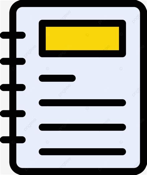 Notepad Symbol Notepad Education Vector Symbol Notepad Education Png And Vector With