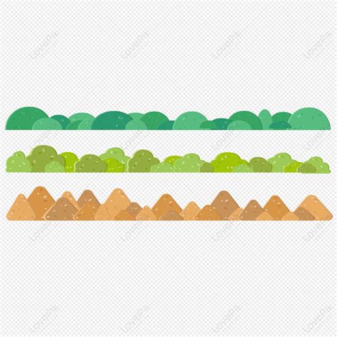 잔디 평면 그림 Png 일러스트 무료 다운로드 Lovepik